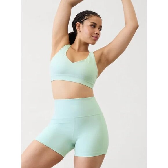 Athleta | Shorts | Athleta L Salutation Stash 5 Short Lighthouse Green Large | Poshmark